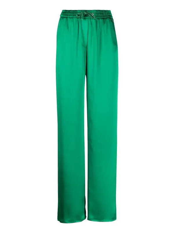 Herno Drawstring-waist Straight-leg Trousers - Green
