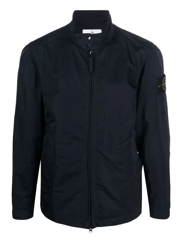 Stone Island Compass-patch Long-sleeved Jacket - Blue