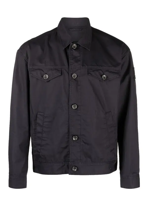 Herno Button-up Denim Jacket - Blue