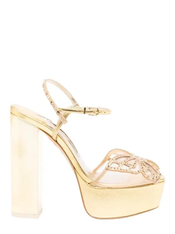 SOPHIA WEBSTER Farfalla 140mm Sandals - Gold