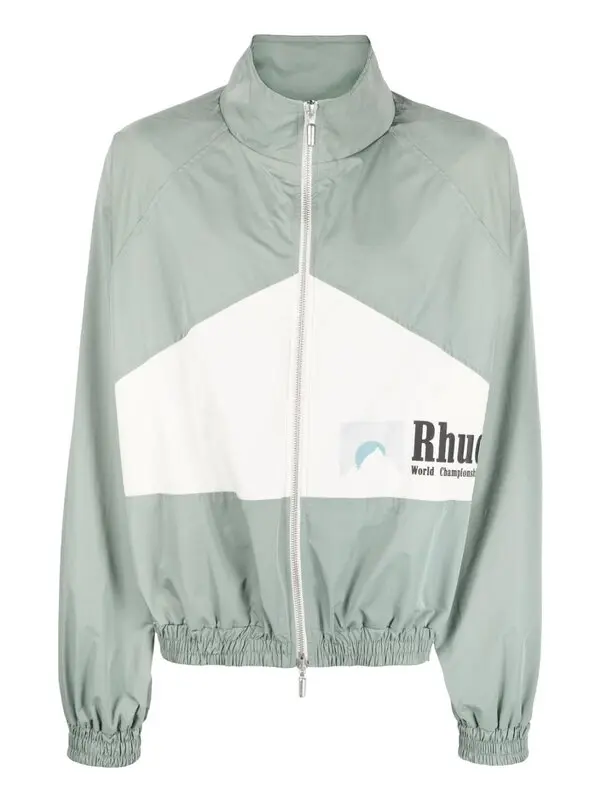 Rhude World Championship Logo-print Bomber Jacket - Green