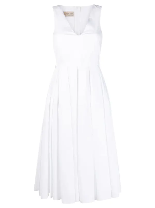 BLANCA VITA V-neck Dress - White