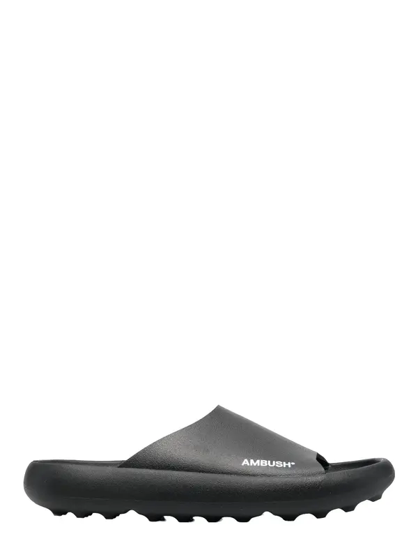 AMBUSH Logo-print Slide Sandals - Black