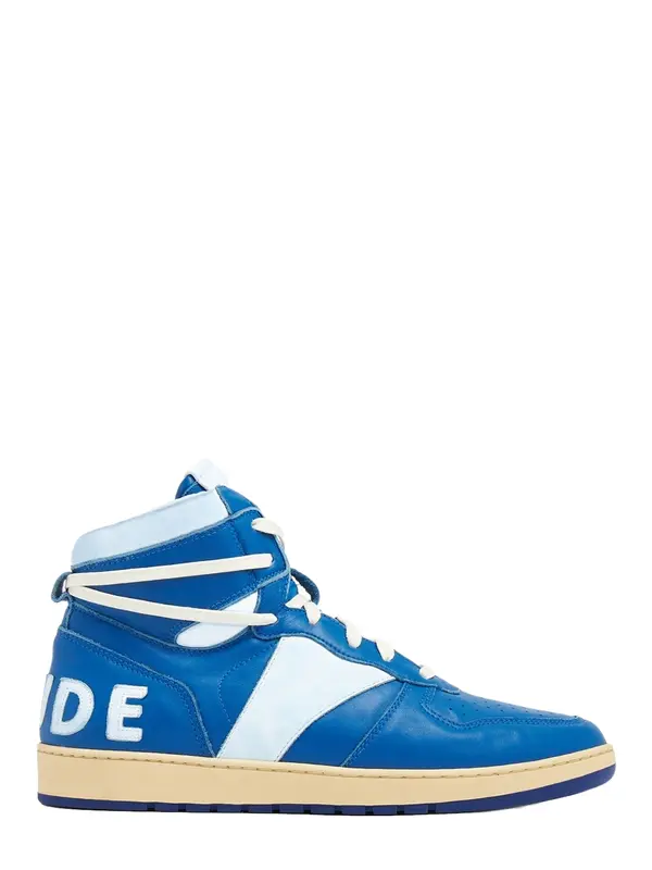 Rhude Rhecess High-top Leather Sneakers - Blue