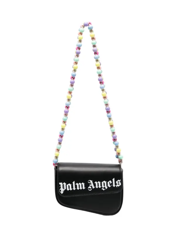 Palm Angels Mini Crash Embellished Shoulder Bag - Black