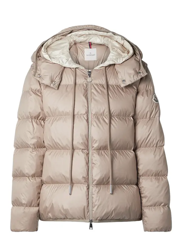 Moncler Dronieres Hooded Convertible Quilted Down Jacket - Neutrals