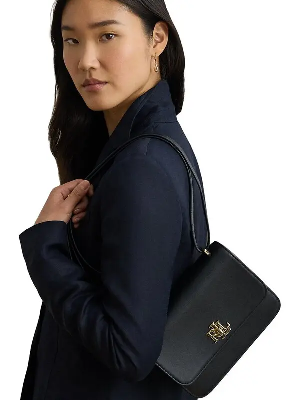 Ralph Lauren Leather Sophee Medium Bag - Black