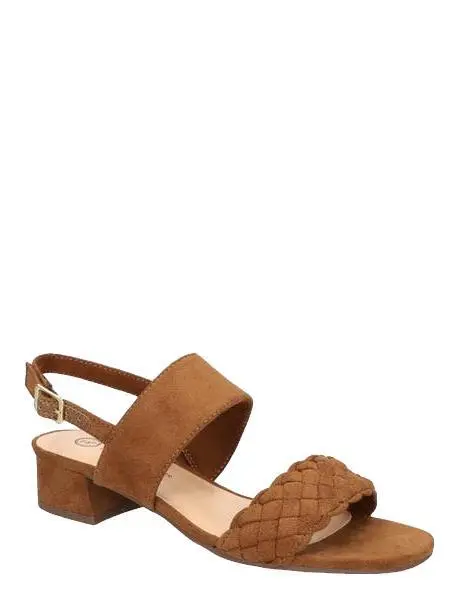 BELLA VITA Ellison Slingback Sandal - Cognac Suede