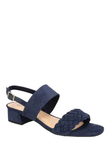 BELLA VITA Ellison Slingback Sandal - Navy Suede