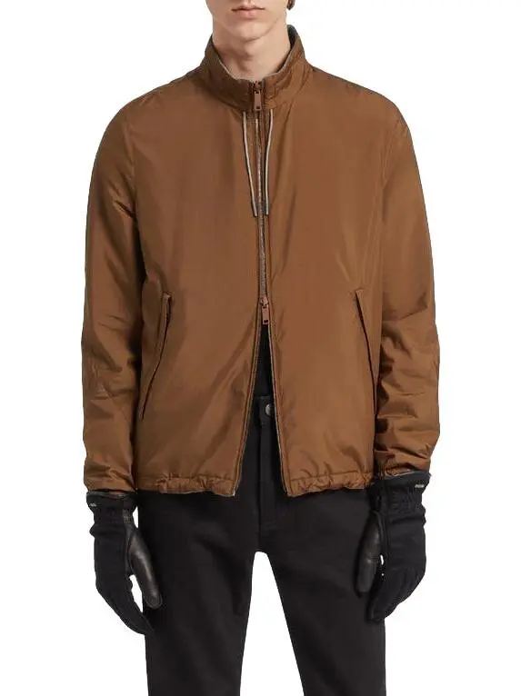Zegna Zephyr Reversible Blouson Jacket - Vicuna