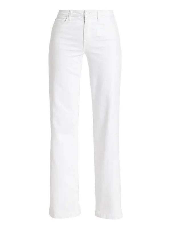 L'Agence Clayton High-rise Wide-leg. Jeans - Blanc