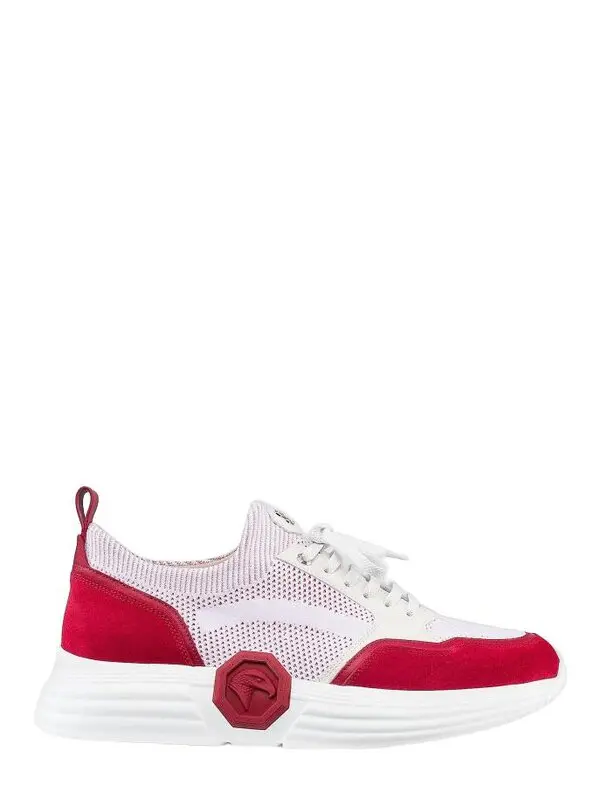 Stefano Ricci Calfskin Leather Sneakers - Red