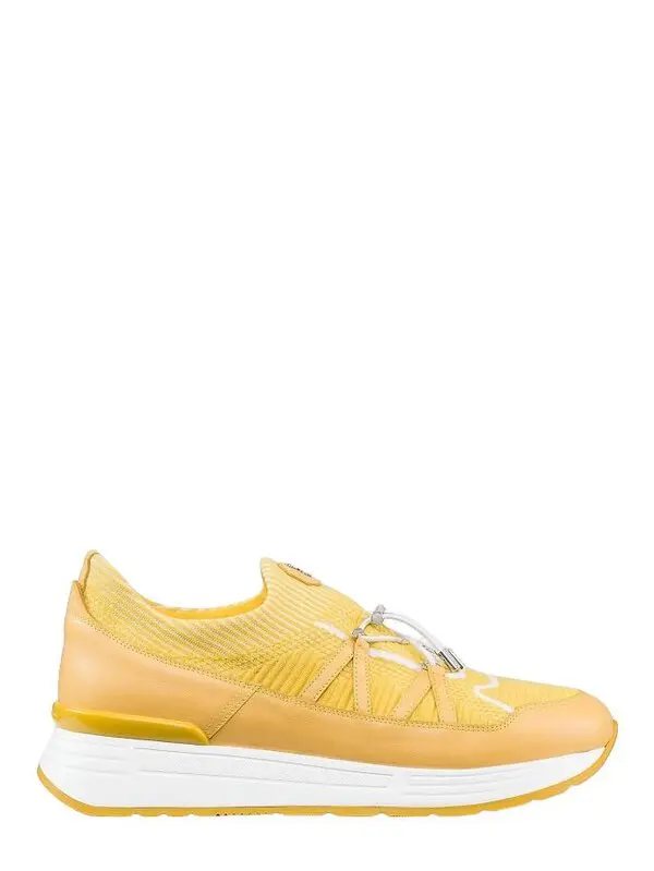Stefano Ricci Calfskin Leather Sneakers - Yellow