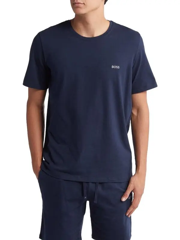 BOSS Stretch Cotton Lounge T-shirt - Dark Blue