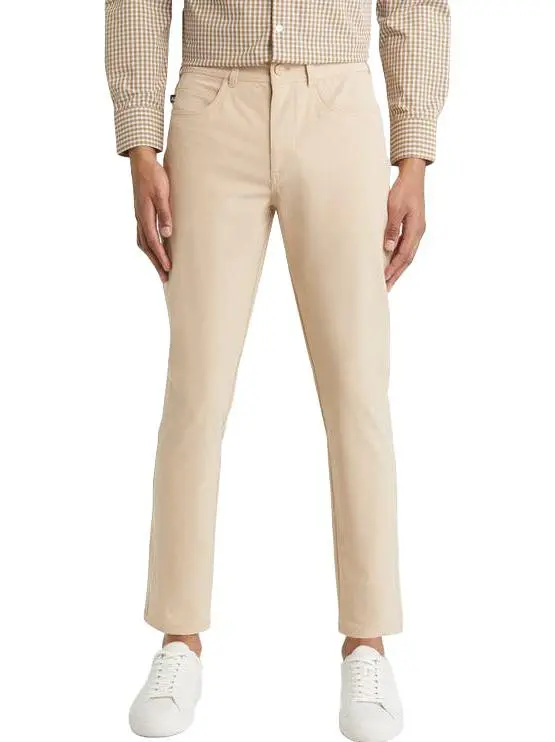 Mizzen+main Helmsman Performance Slim Tapered Leg Pants - Hummus Solid
