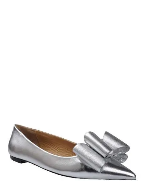 ZIGI Bibiana Flat - Silver Metallic Leather