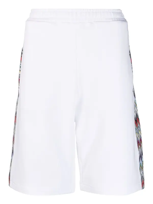 Missoni Zigzag-detail Knee-length Shorts - White