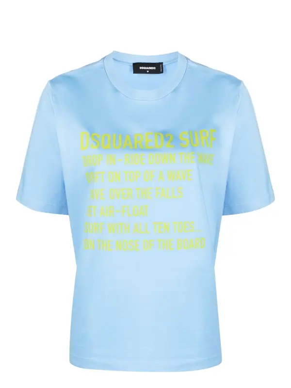 Dsquared2 Logo-print Detail T-shirt - Blue