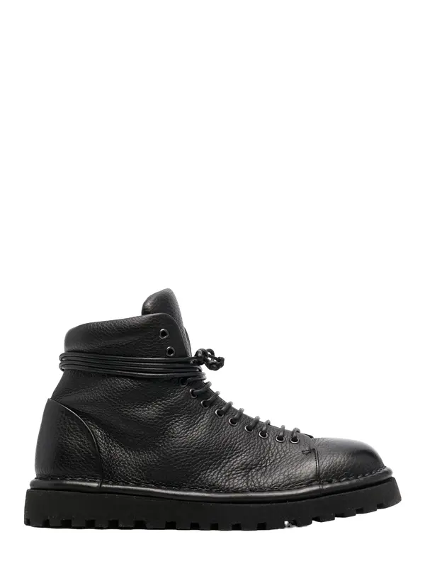 Marsèll Pallottola Leather Combat Boots - Black
