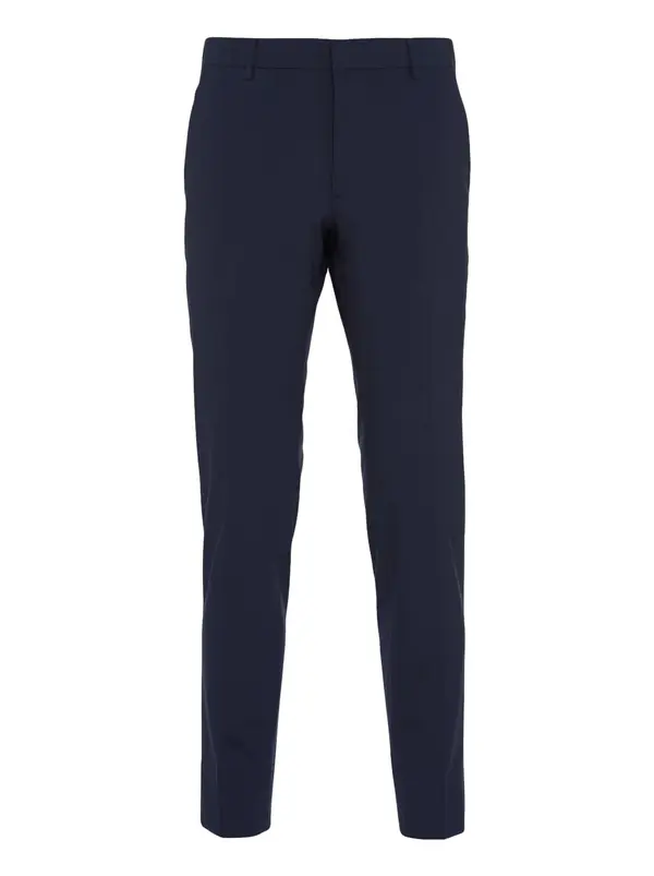 Prada Wool Tailored Trousers - Blue
