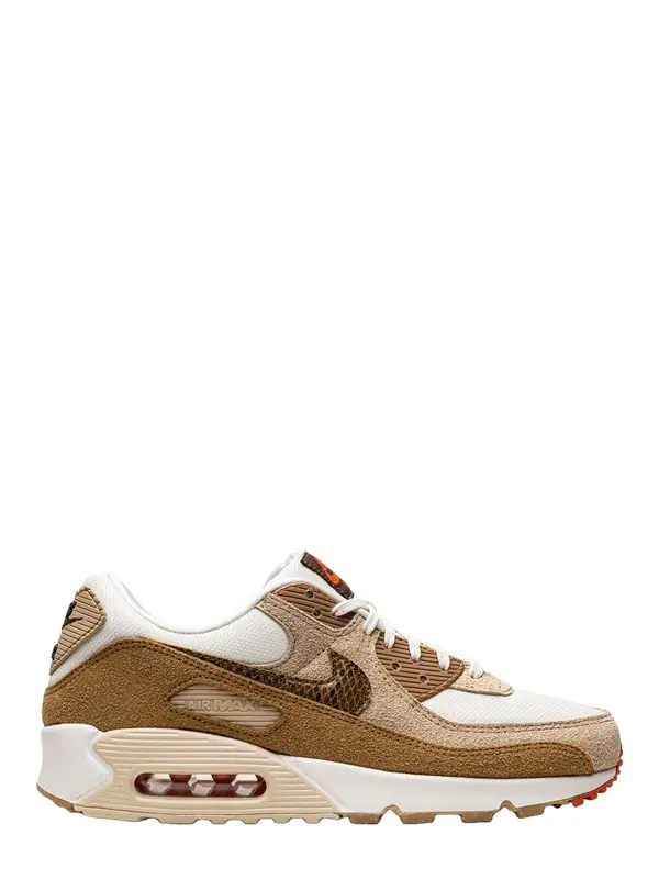 Nike Air Max 90 Sneakers With Snakeskin Swoosh - Neutrals