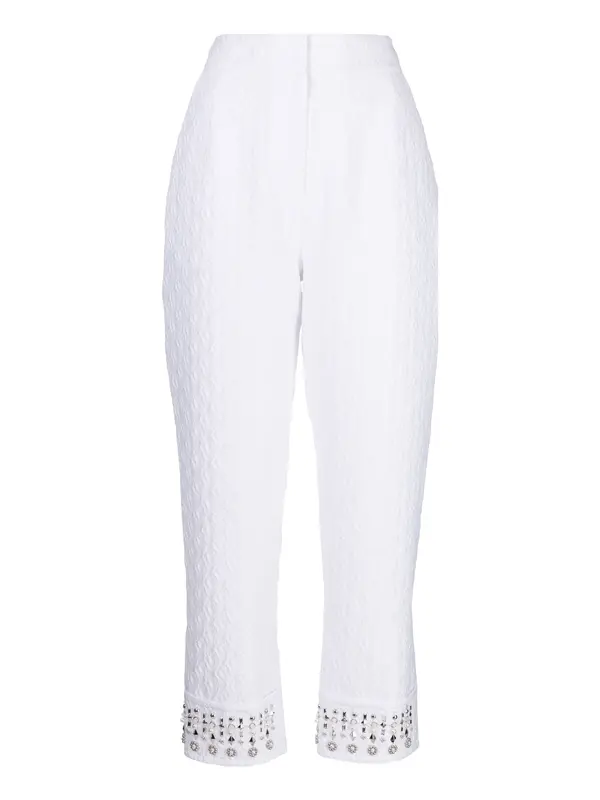 Shiatzy Chen Cropped Trousers - White