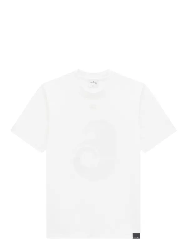 COURREGES Logo-patch Cotton T-shirt - White