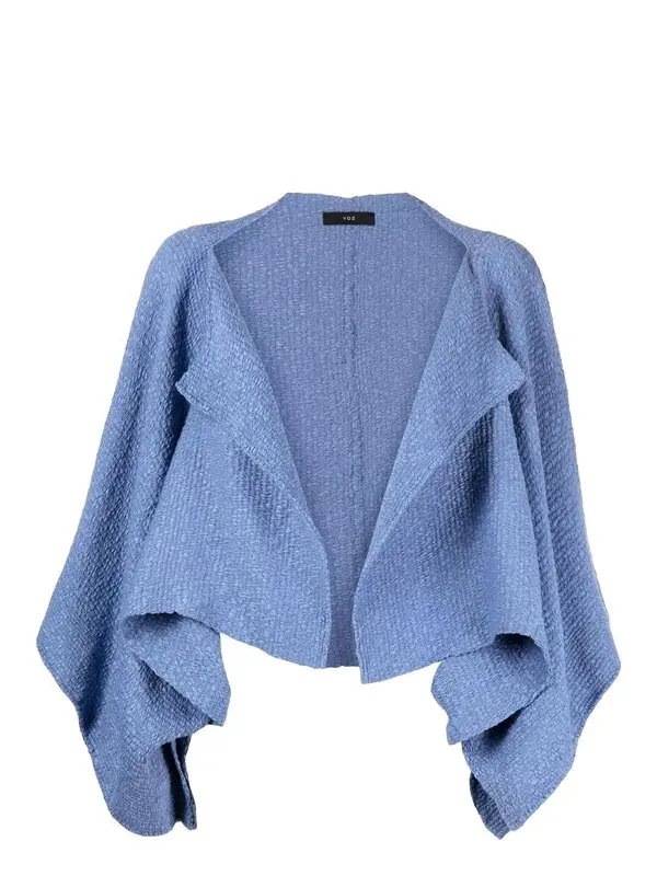 Voz Cropped Bolero Jacket - Blue