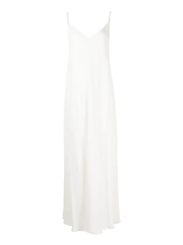 Voz Thin-strap Slip Dress - White