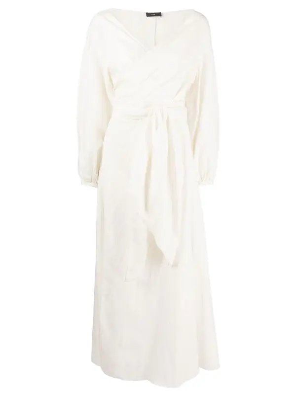 Voz Peasant Blouse Dress - White