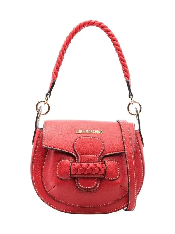 Moschino Braided Detail Shoulder Bag - Red