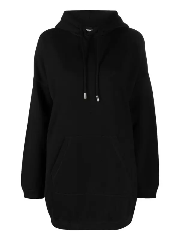 Dsquared2 Logo-print Oversized Hoodie - Black