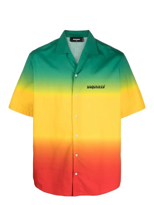 Dsquared2 Ombré-effect Short-sleeve Shirt - Green