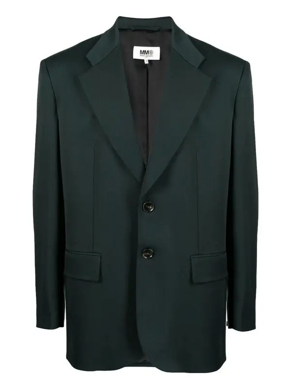 MAISON MARGIELA Single-breasted Blazer - Green