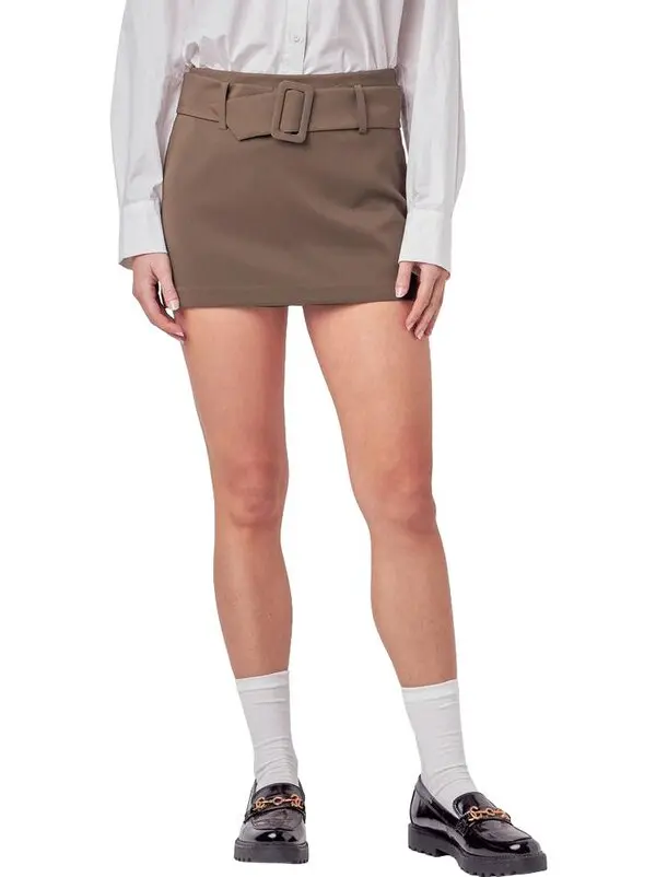 English Factory Belted Skort - Olive
