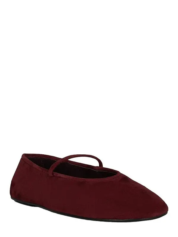 Jeffrey Campbell Dancerina Ballet Flats - Wine Suede