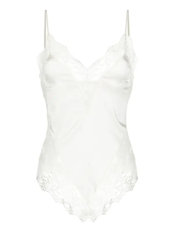 Fleur Du Mal Venus Lace Teddy - White