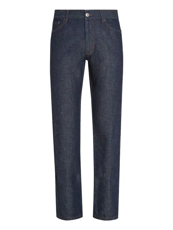 Zegna Roccia Slim-fit Jeans - Blue