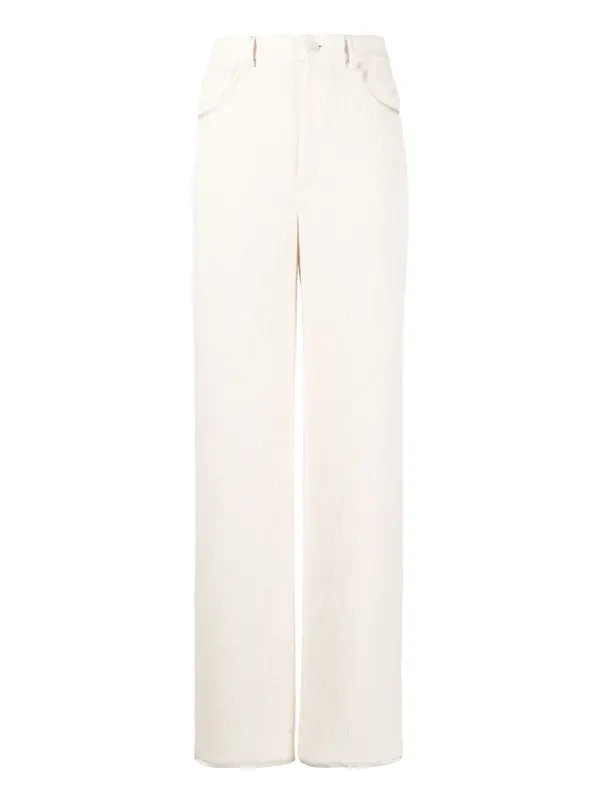 Nanushka Straight-leg Trousers - Neutrals