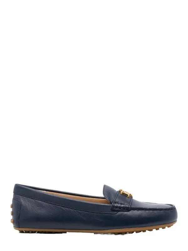 Ralph Lauren Barnsbury Leather Loafers - Blue
