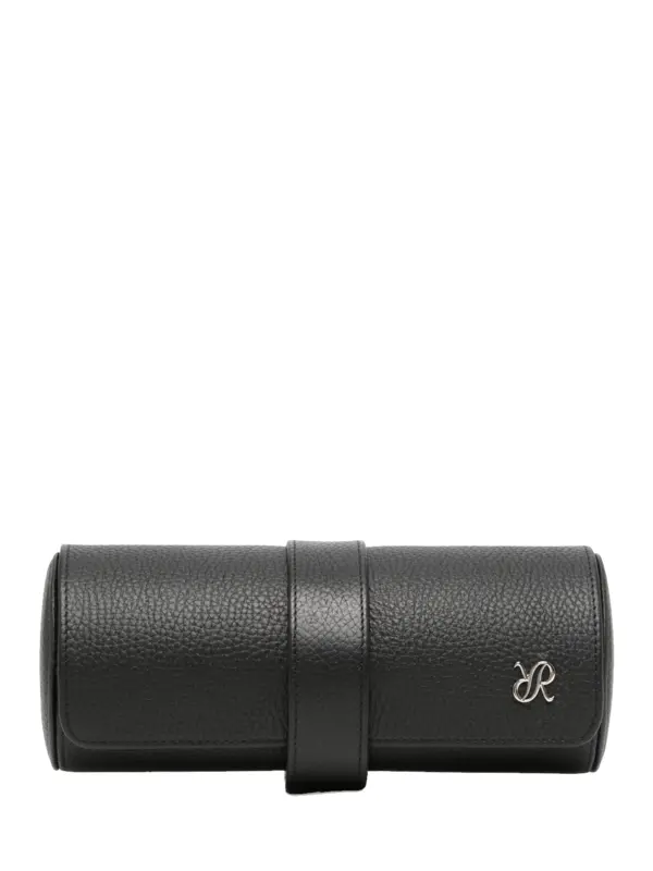RAPPORT LONDON Berkely Leather 3-watch Roll - Black