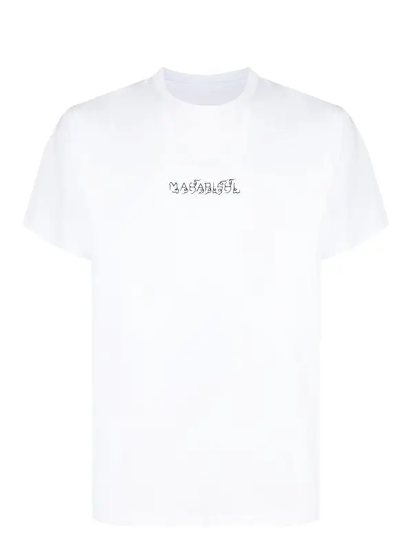 MAHARISHI Logo-print Organic Cotton T-shirt - White