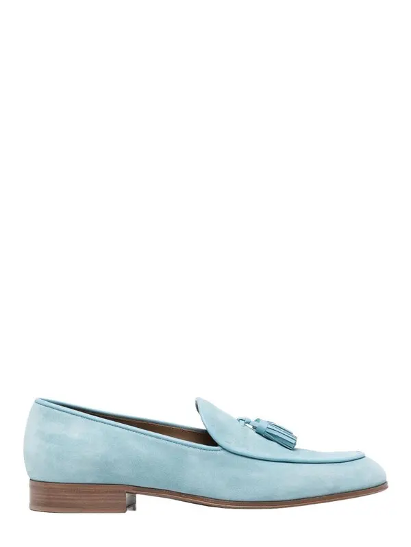 GIANVITO ROSSI Tassel-detail Loafers - Blue