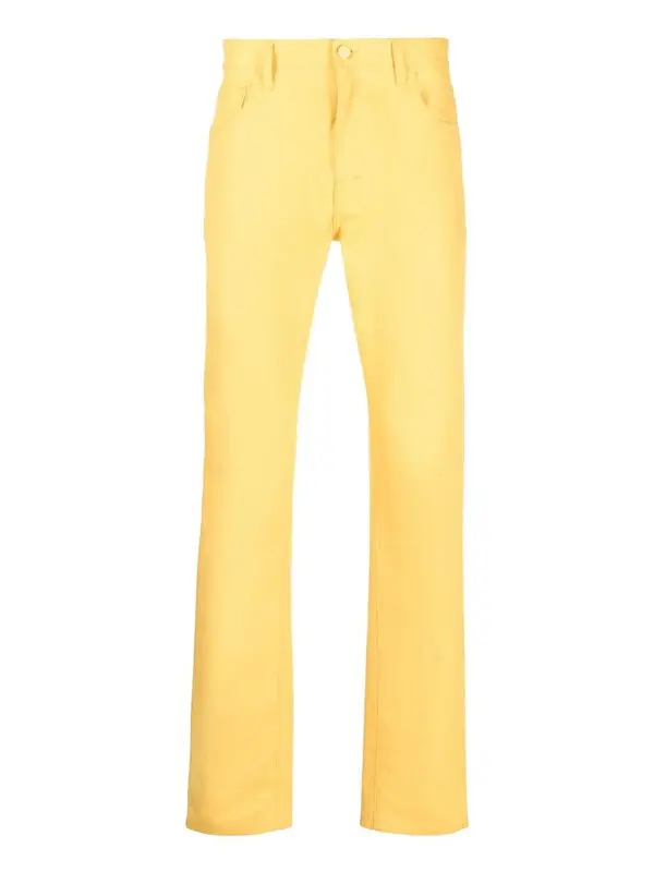 Raf Simons Slim-fit Jeans - Yellow