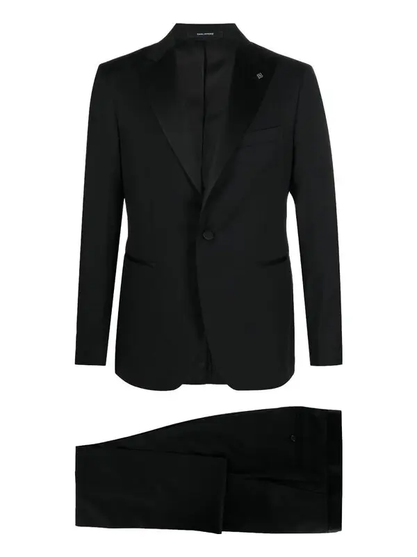 Tagliatore Single-breasted Dinner Suit - Black
