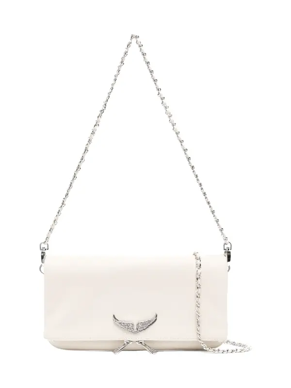 Zadig&Voltaire Rock Swing Your Wings Clutch - White