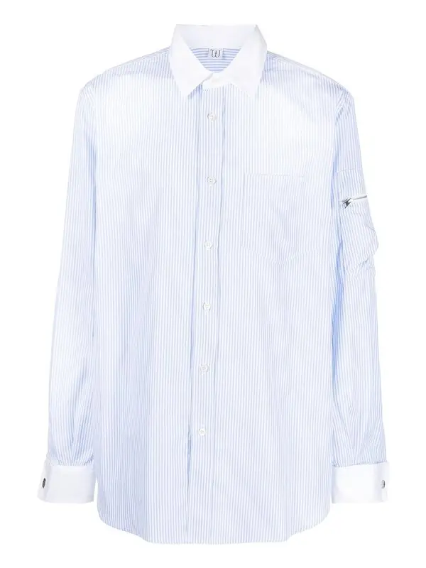 WINNIE N.Y.C Stripe-pattern Shirt - Blue
