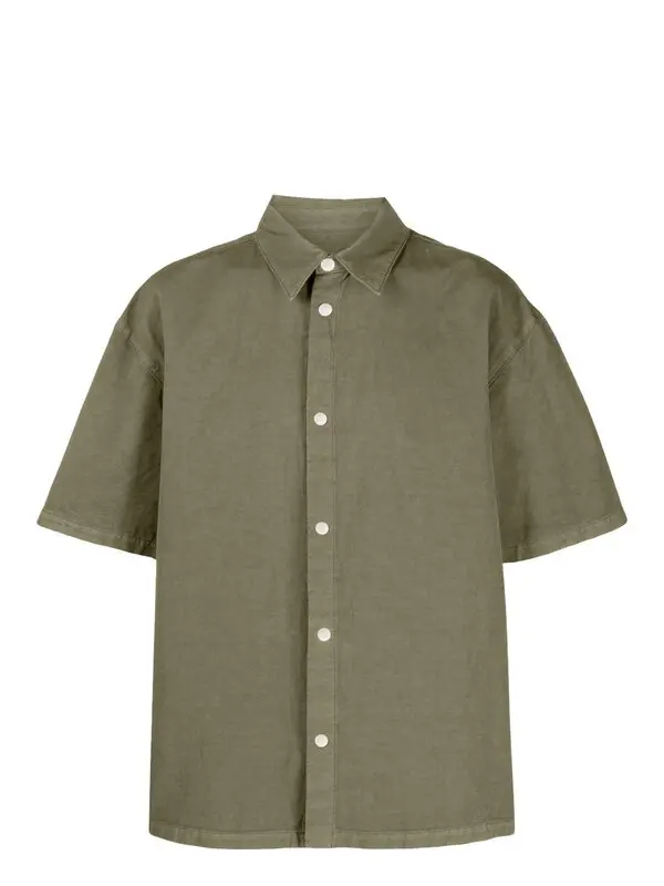 Heron Preston Logo-patch Short-sleeve Shirt - Green