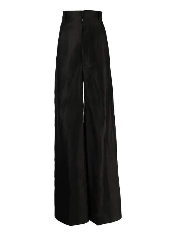 Rick Owens High-waist Wide-leg Trousers - Black