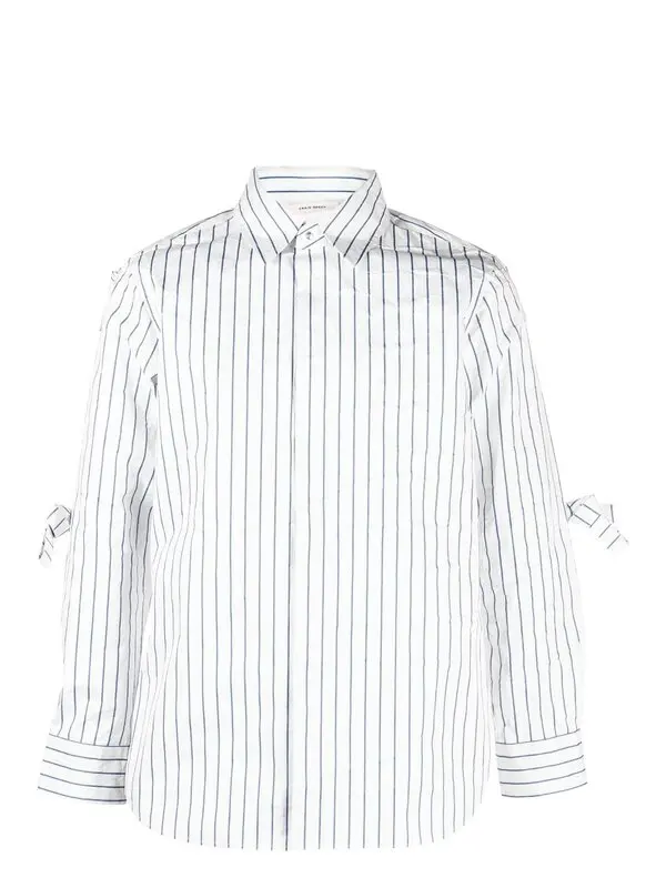 CRAIG GREEN Striped Long-sleeve Shirt - White